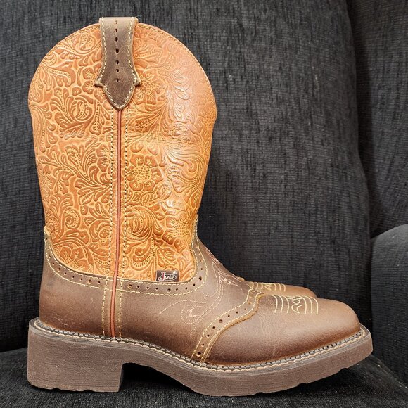 Justin Boots | Shoes | Justin Starlina 1 Western Boots Womans Size 8 12 ...